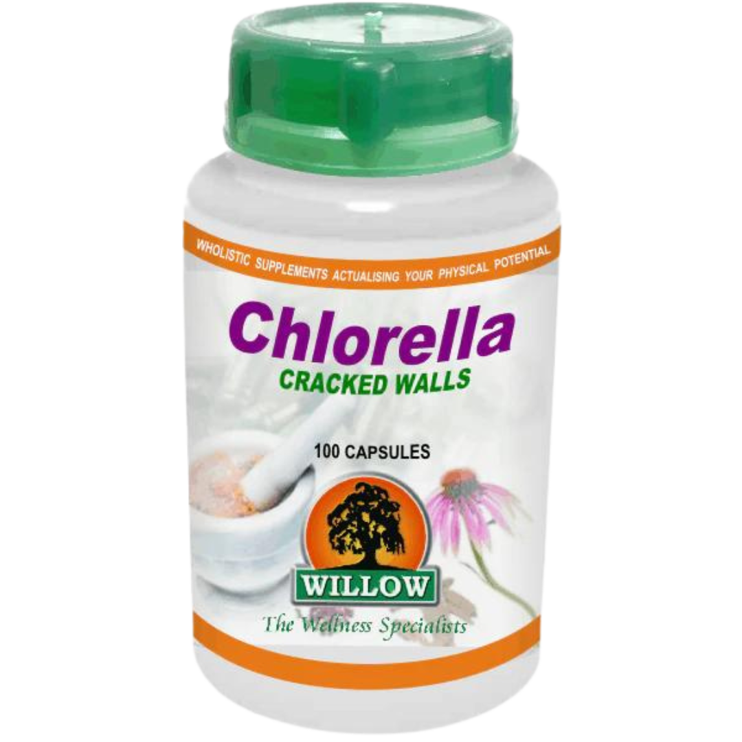 Willow Wellness Chlorella 50% (100 caps) | The Health Food Emporium